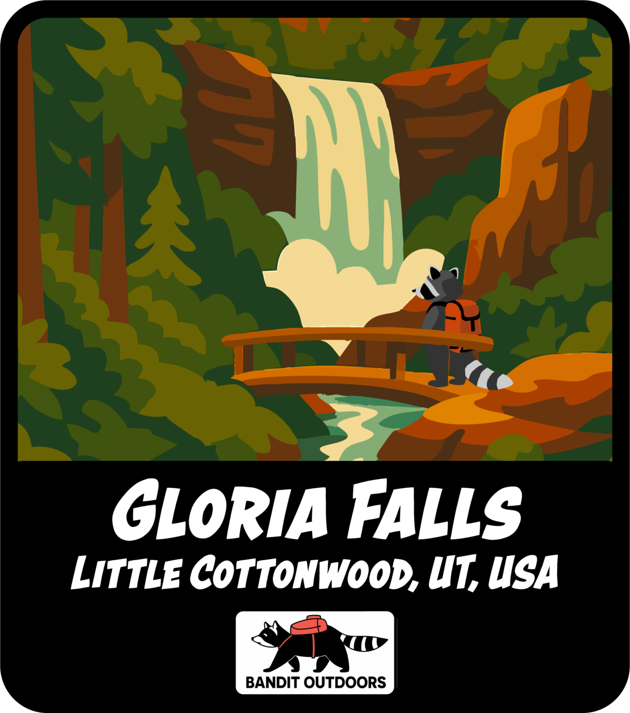 Gloria Falls Badge - Bandit Outdoors