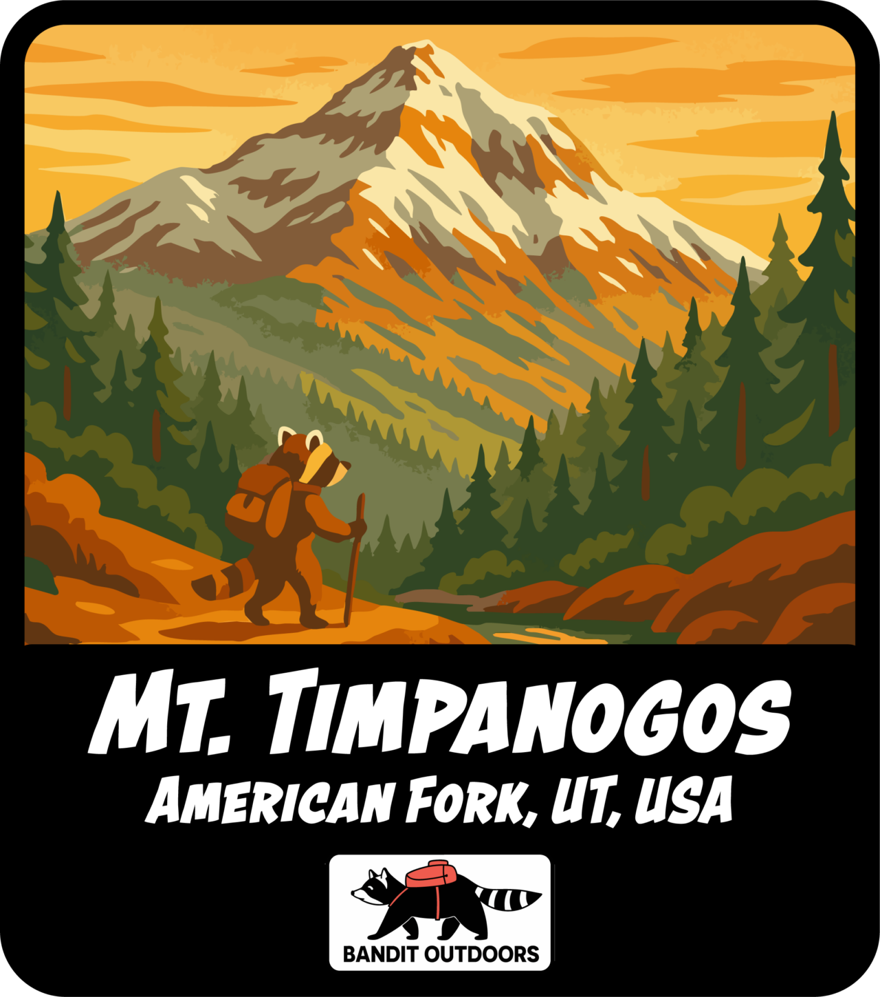 Mt Timpanogos Badge - Bandit Outdoors